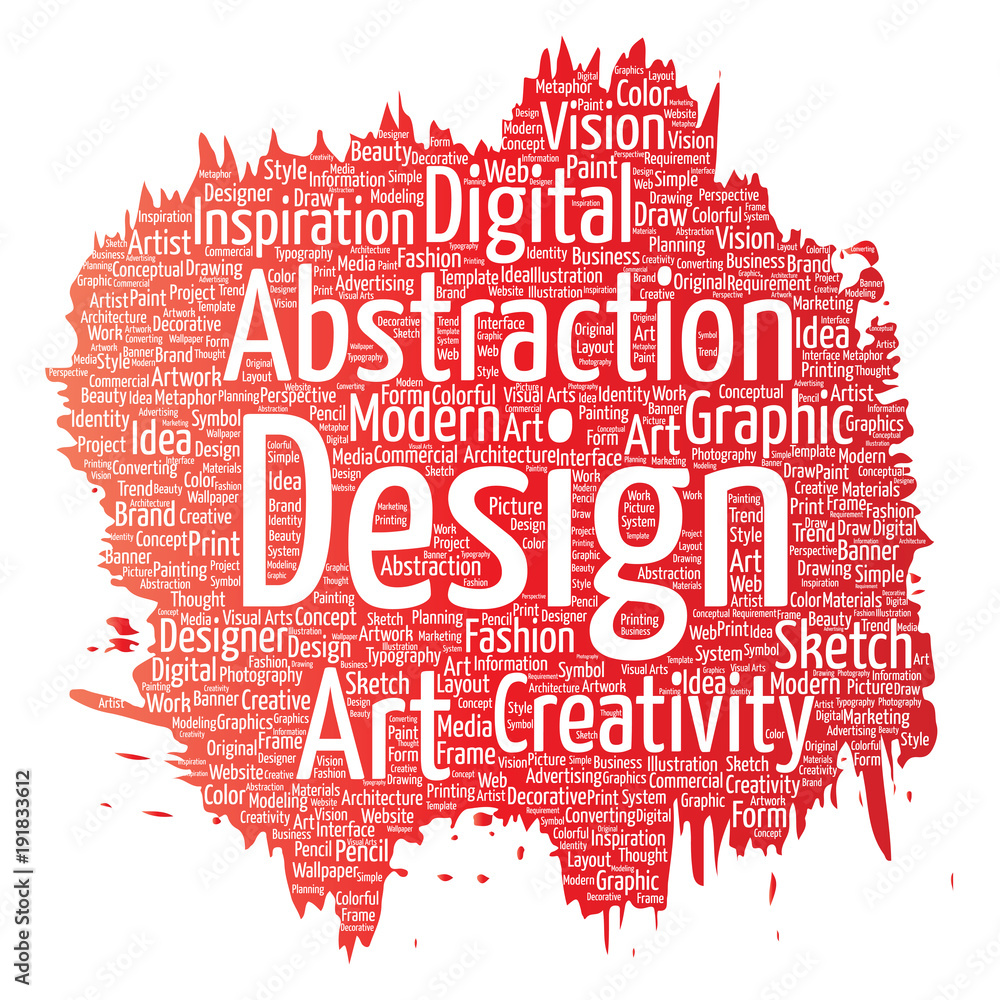 Vector conceptual creativity art graphic identity design visual paint ...