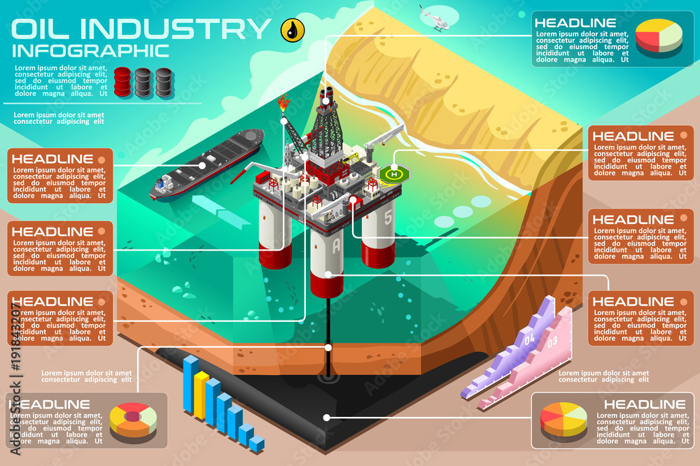 Offshore Oil Drilling Diagram