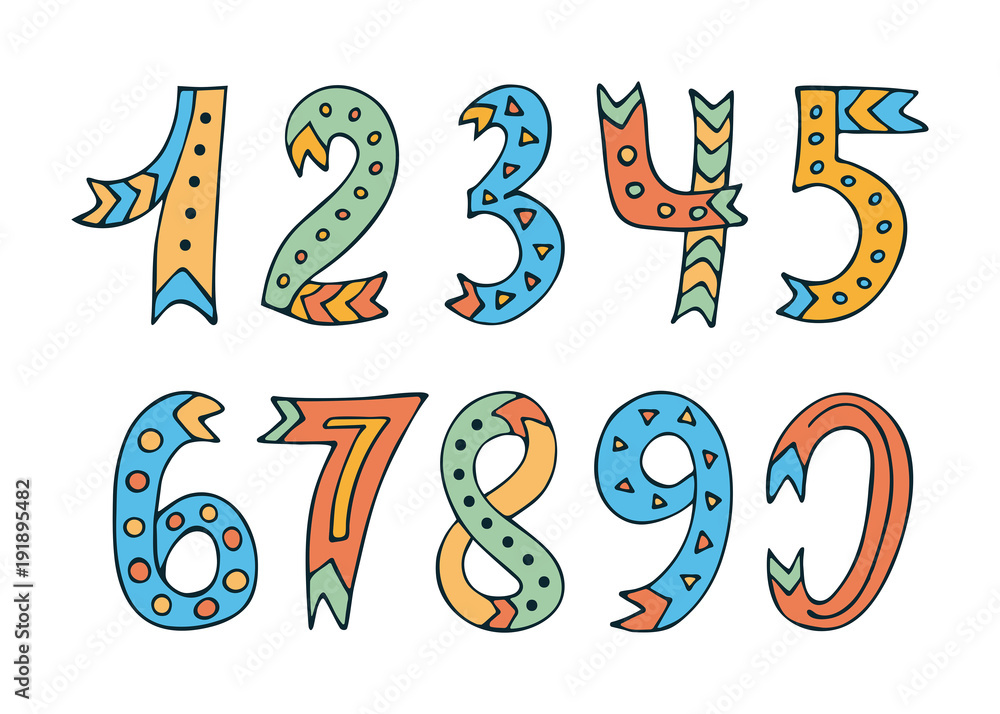 Colored Numbers To Print