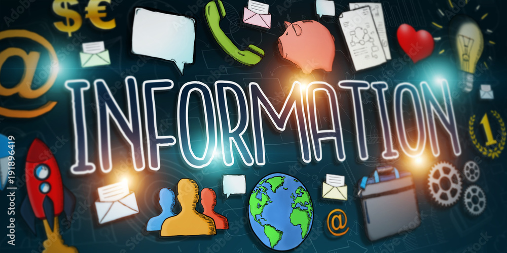 Hand-drawn information text presentation Stock-Illustration | Adobe Stock