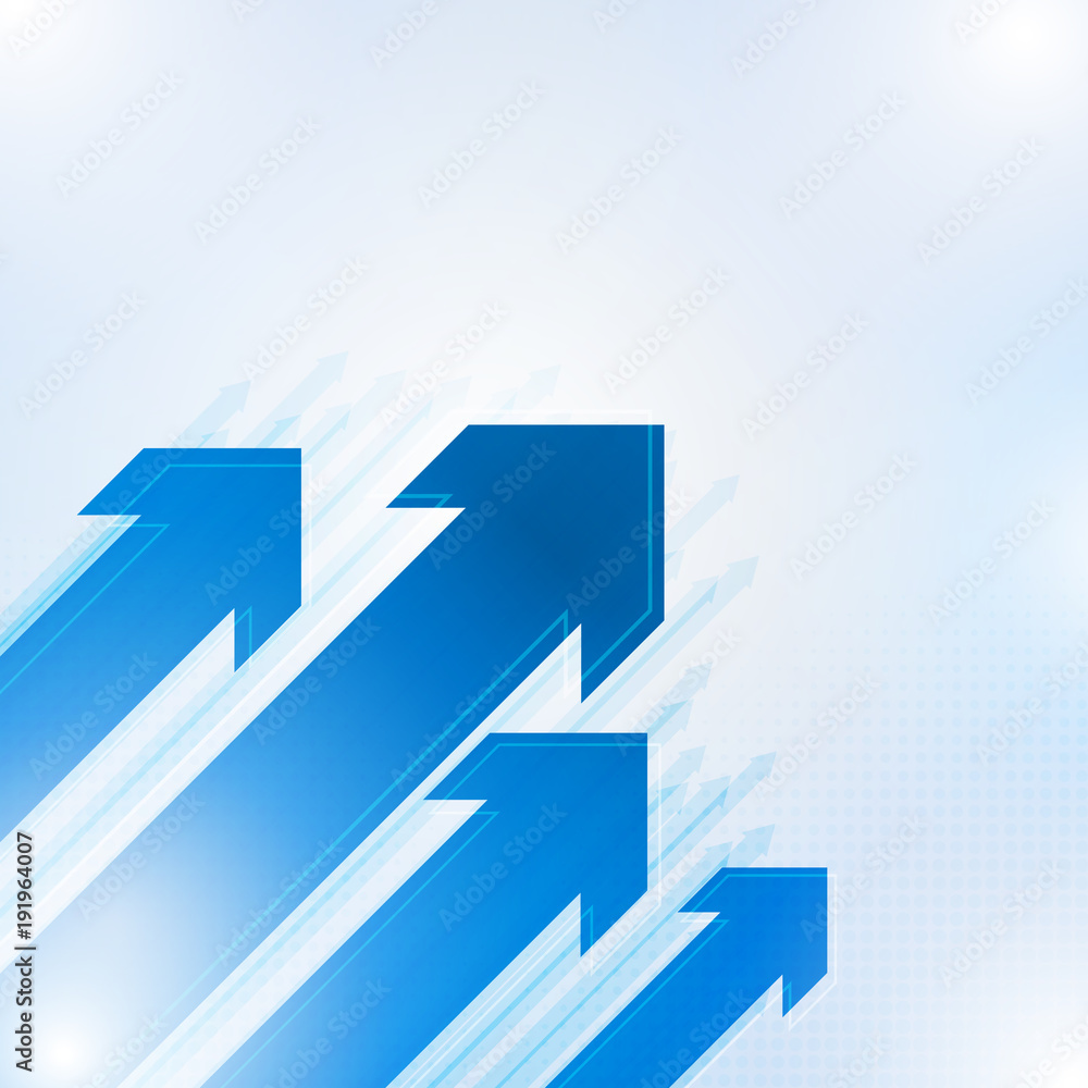 Blue abstract arrows background, Vector illustration Stock Vector | Adobe Stock