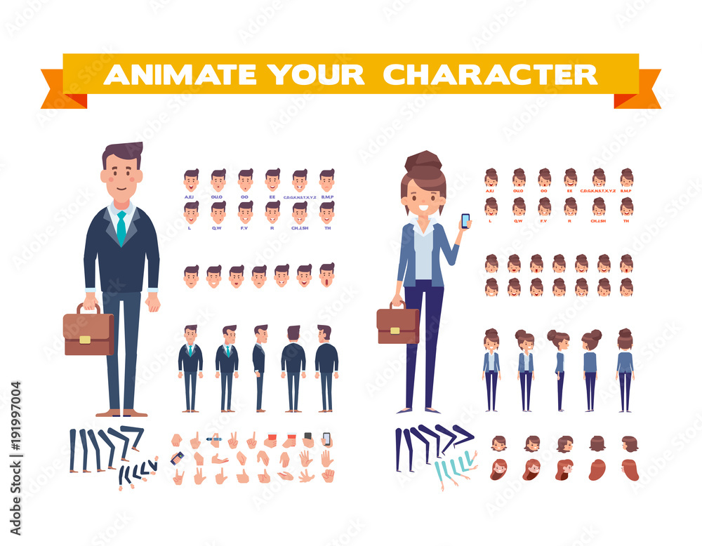 character, animation, adult, body, cartoon, constructor, elements, man ...