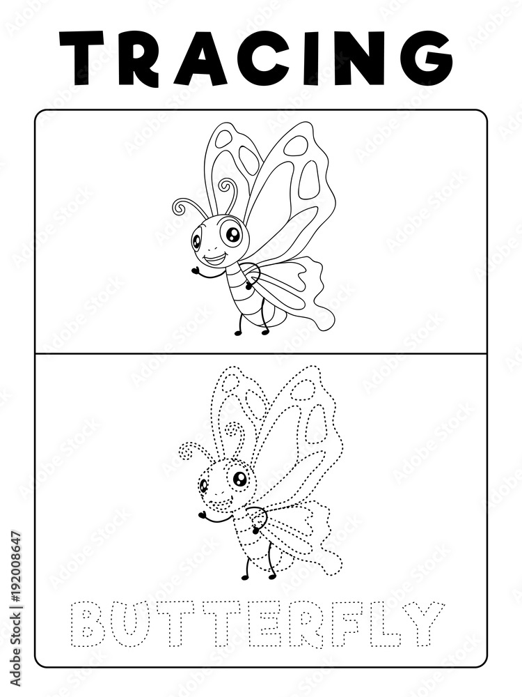 Tracing Pictures Of Butterfly