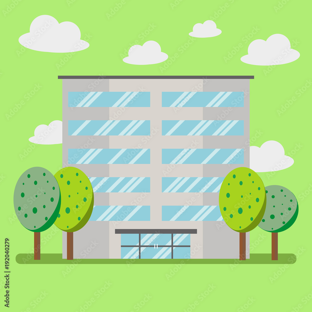 Business Building Illustration