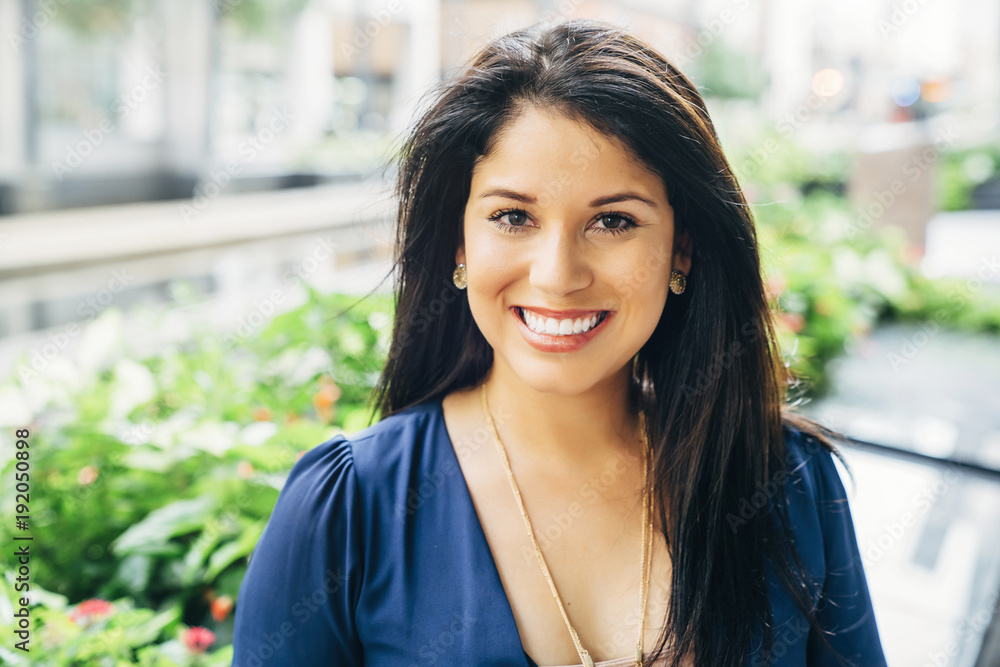 Smiling Hispanic Woman