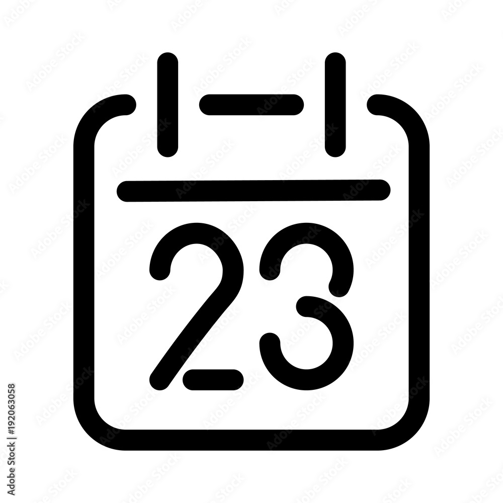 Calendar or schedule icon. Symbol of planning events and meetings or ...