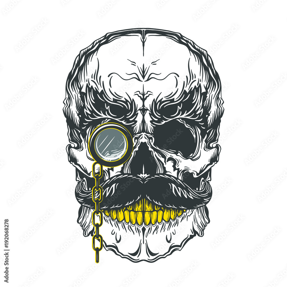 Gold Teeth Skull