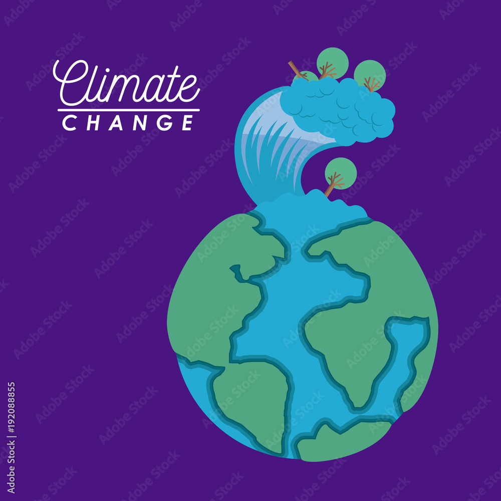 effects of climate change vector illustration design Stock Vector ...