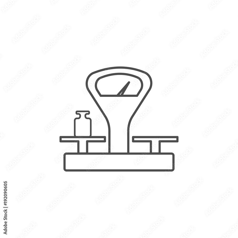 mechanical balance with load icon. Element for mobile concept and web ...