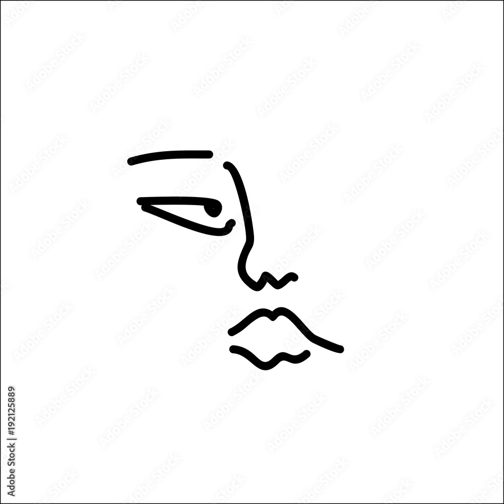 face icon vector illustration Stock Vector | Adobe Stock