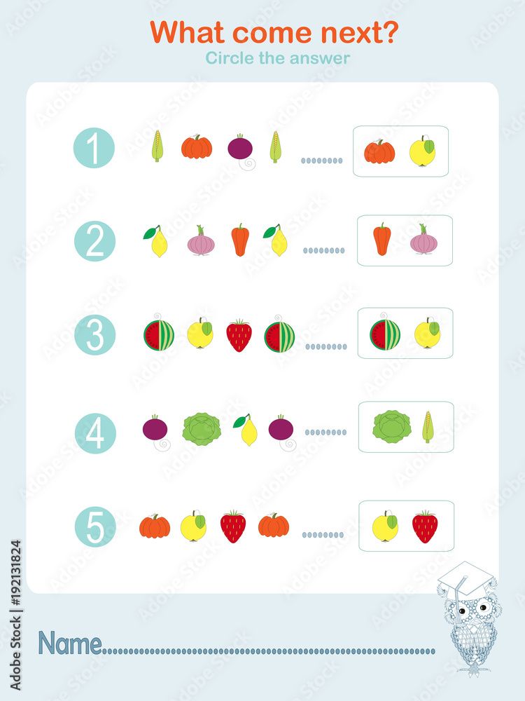 What comes next, counting and matching educational games kids, kids ...