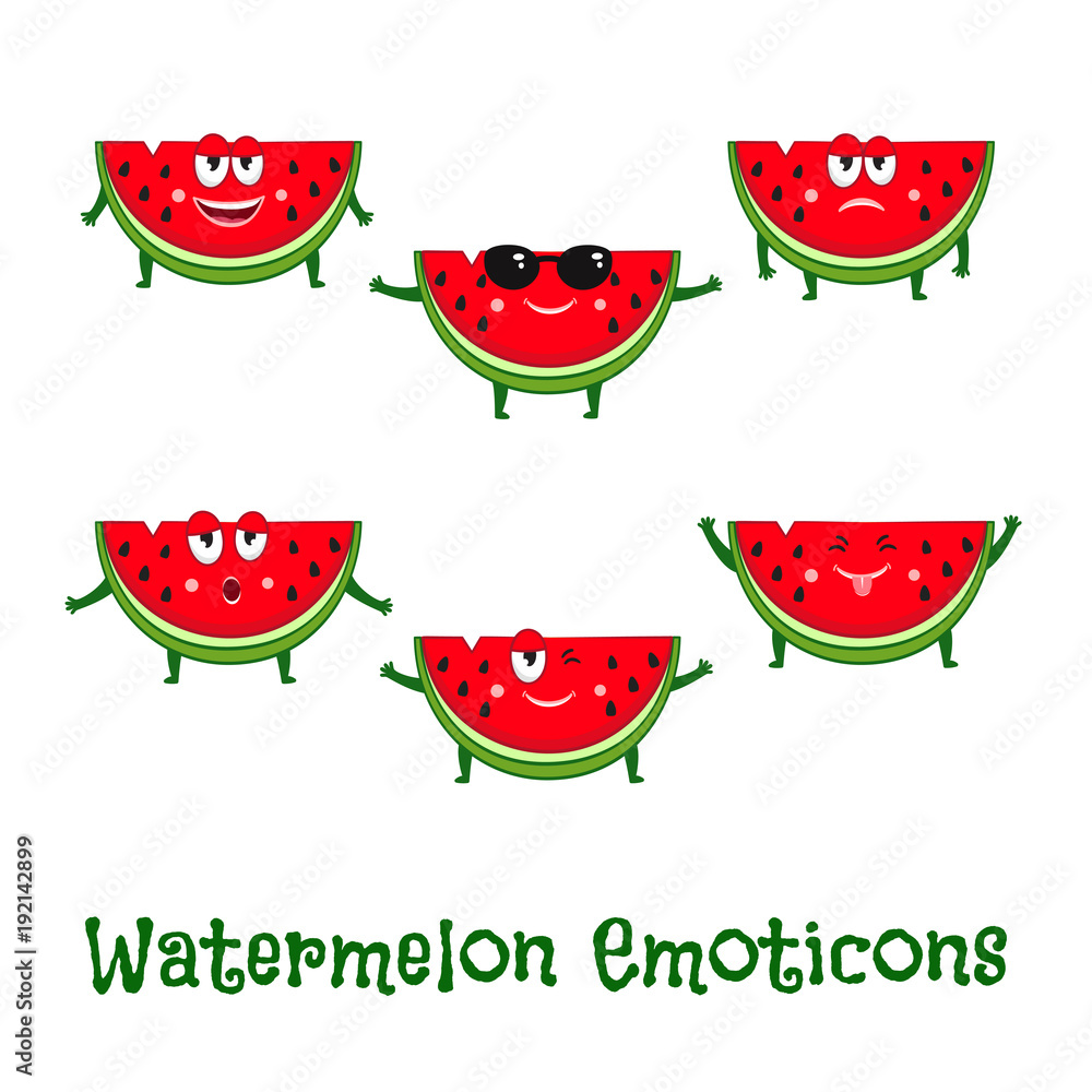 Watermelon Emoji Background