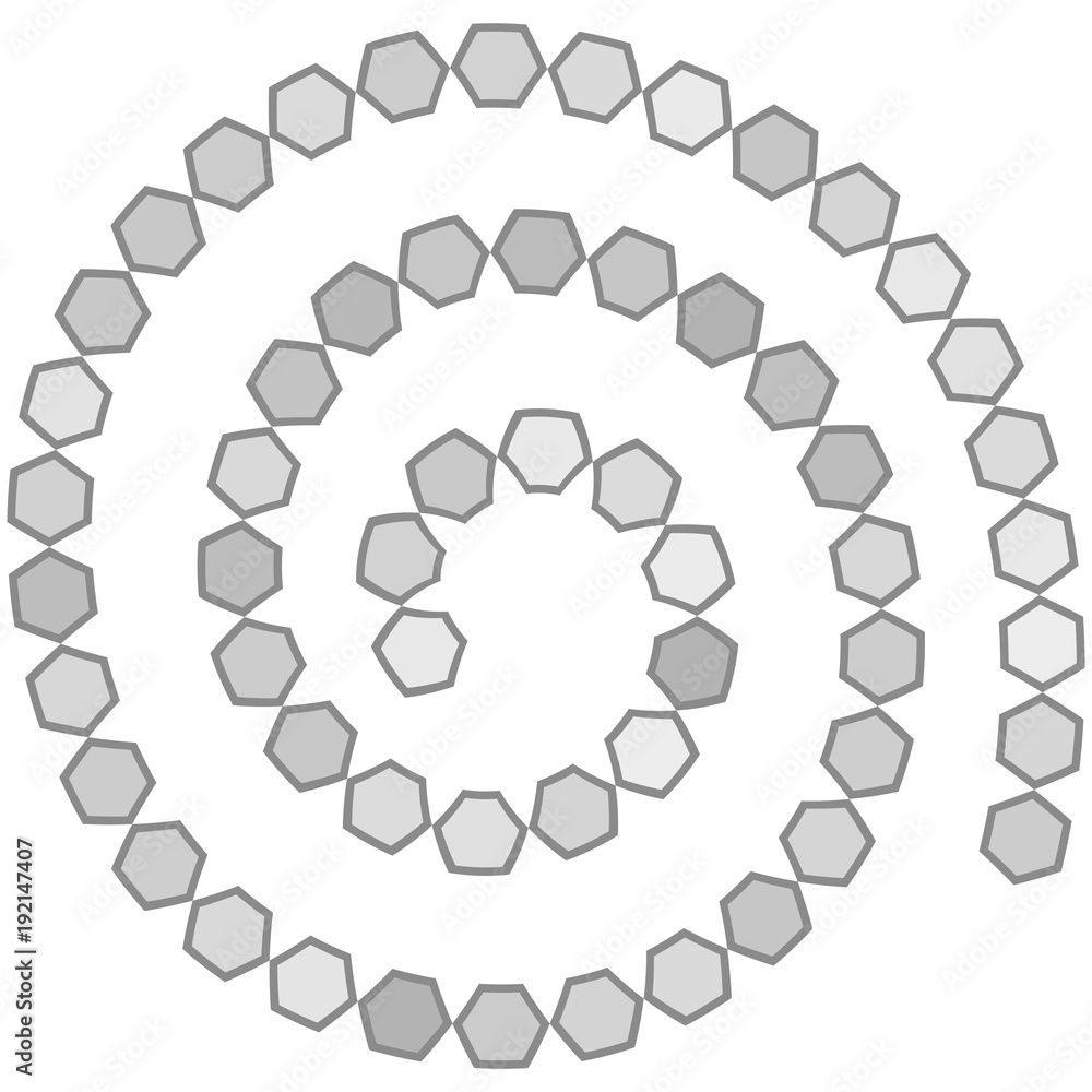 Abstract futuristic spiral maze, pattern template for children's games ...