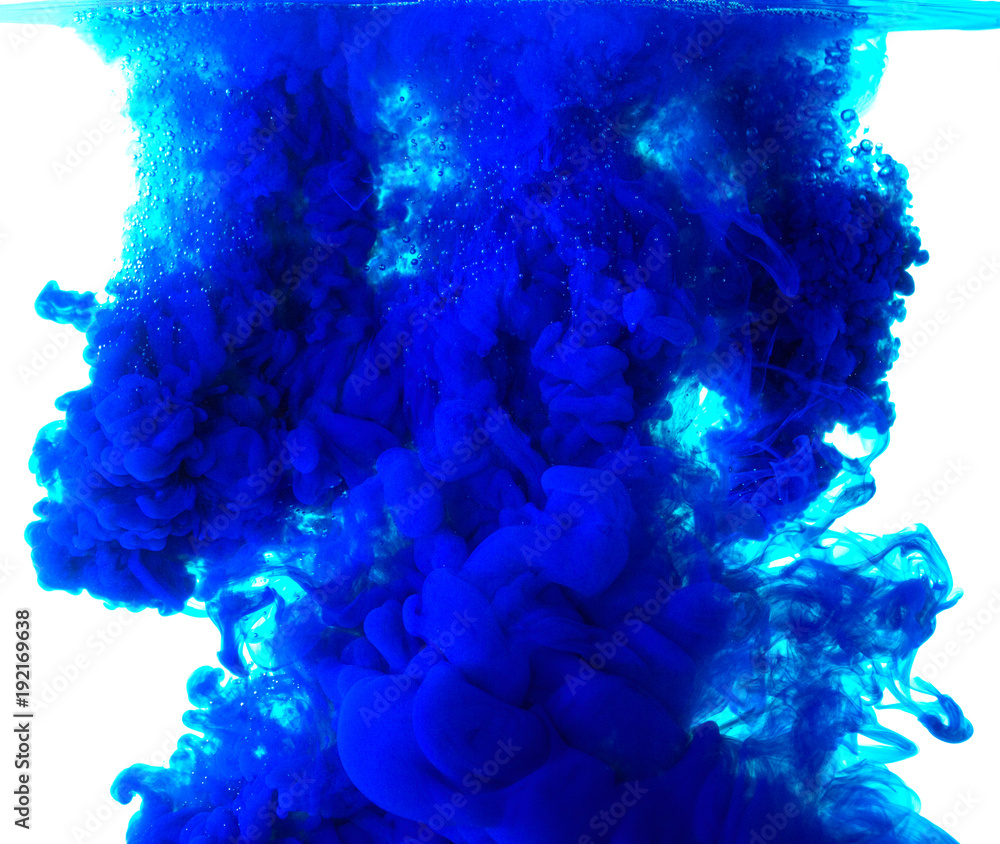 Blue Ink In Water