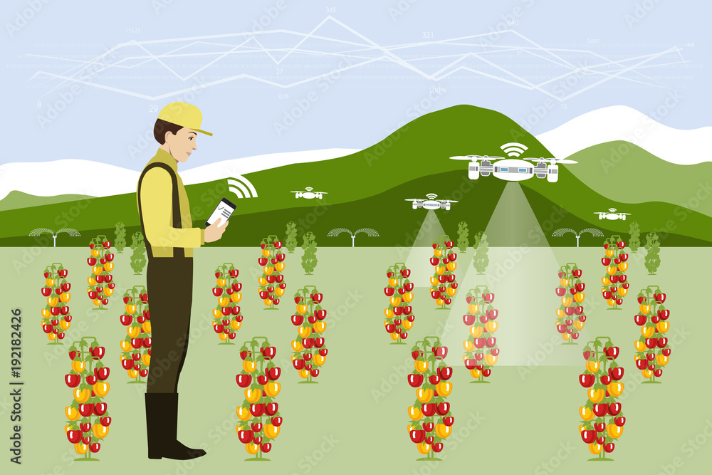 Internet of things in agriculture. Smart farm with wireless control ...