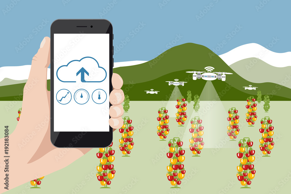 Internet of things in agriculture. Smart farm with wireless control ...