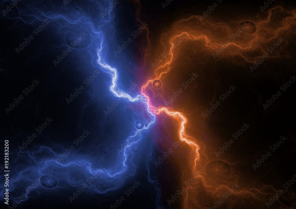 Fire And Lightning Wallpaper