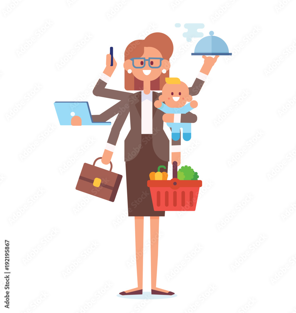 Top 150+ Working woman cartoon images - Tariquerahman.net