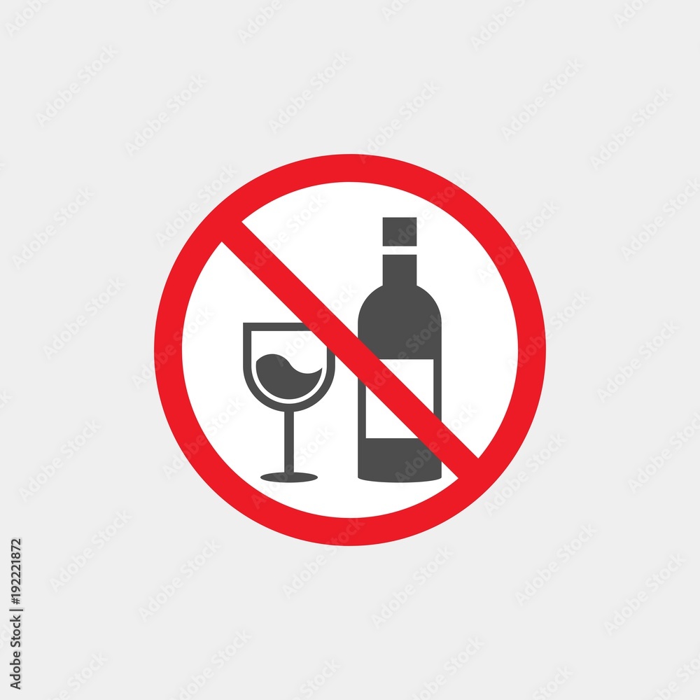 No Alcohol Under 18 Sign