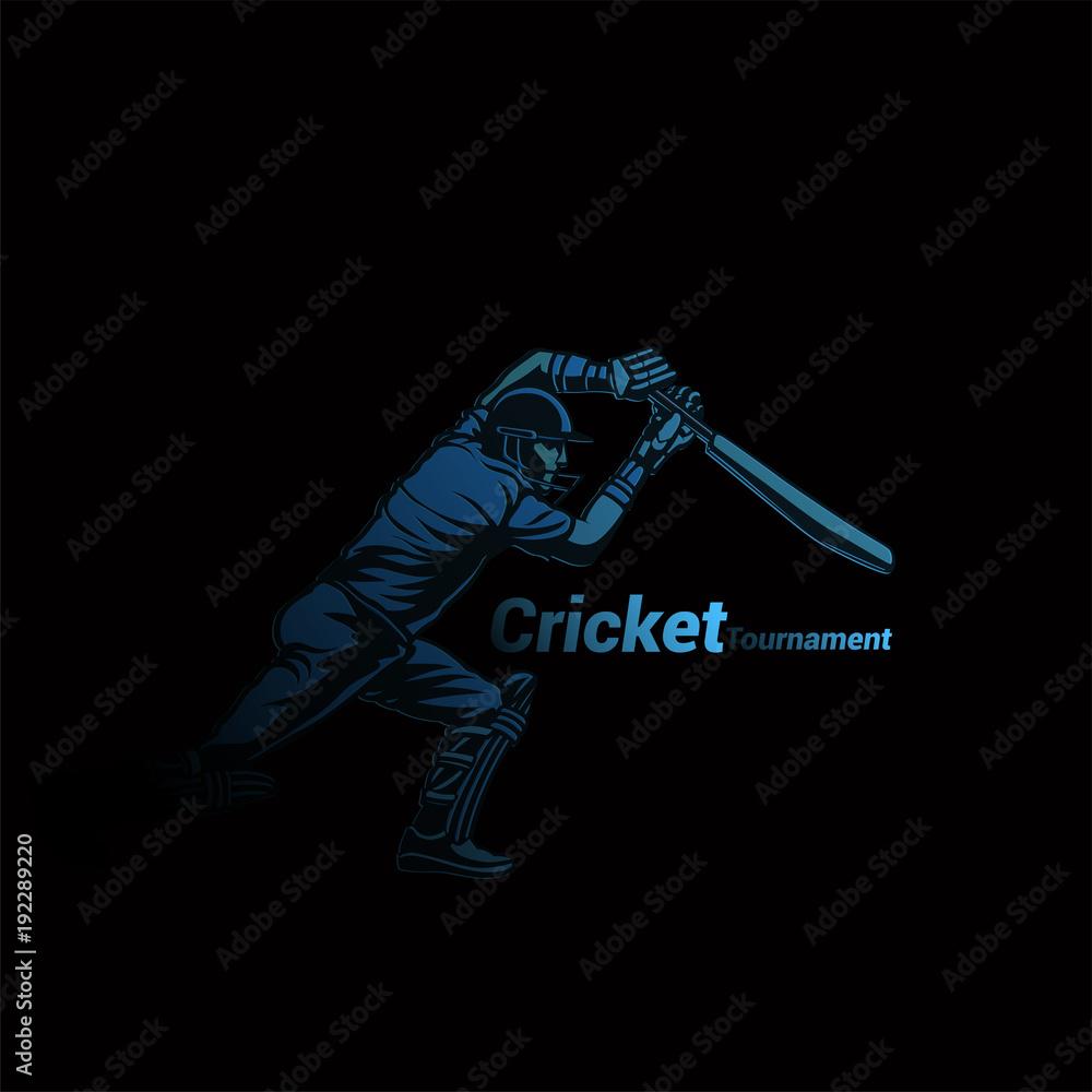Creative logo of cricket vector illustration Stock Vector | Adobe Stock