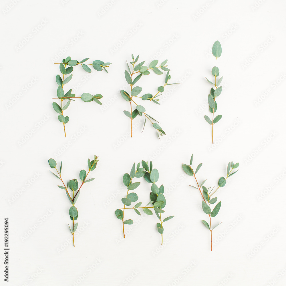 Urban word Friyay. The last day of the work week concept made of ...