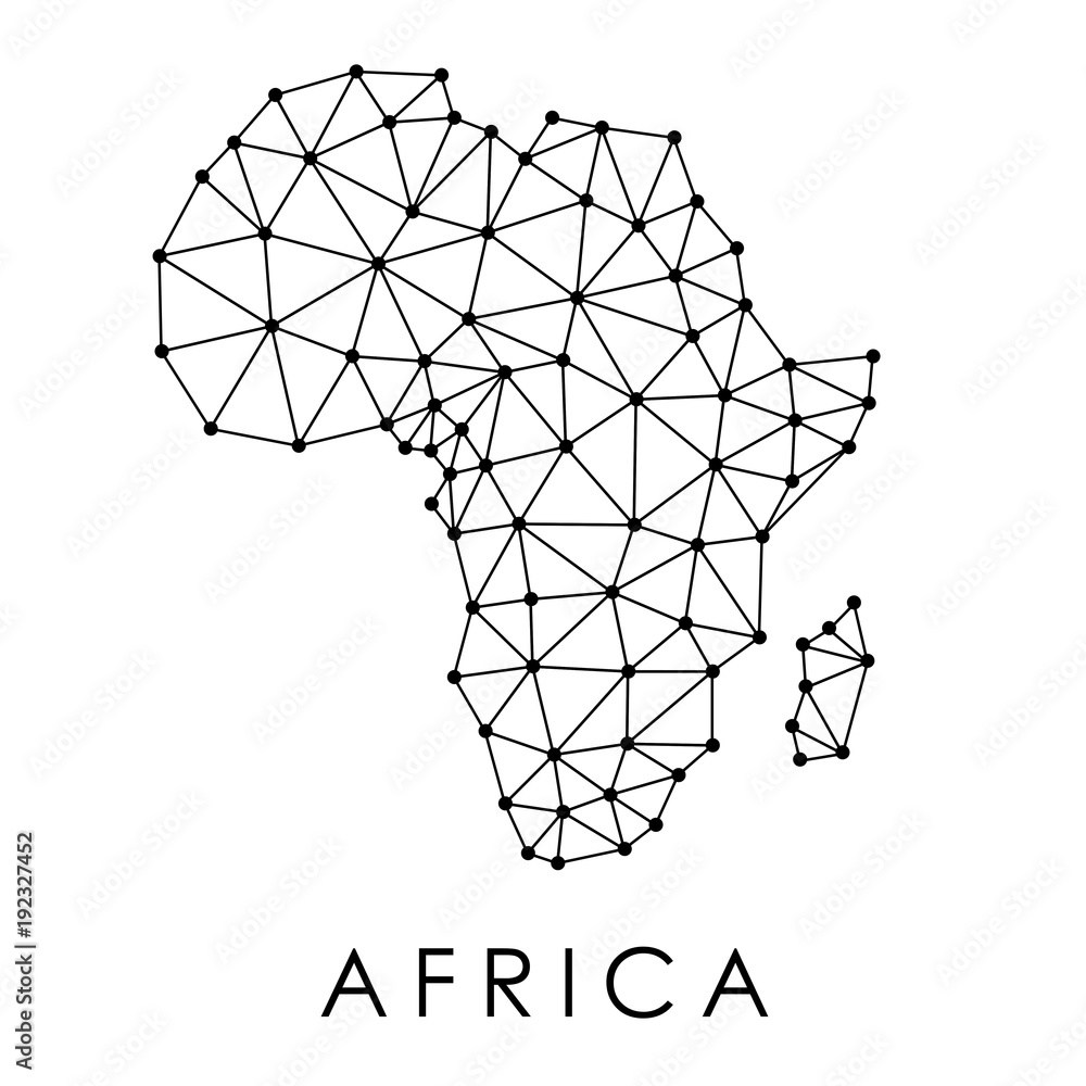 Africa map vector Stock Vector | Adobe Stock