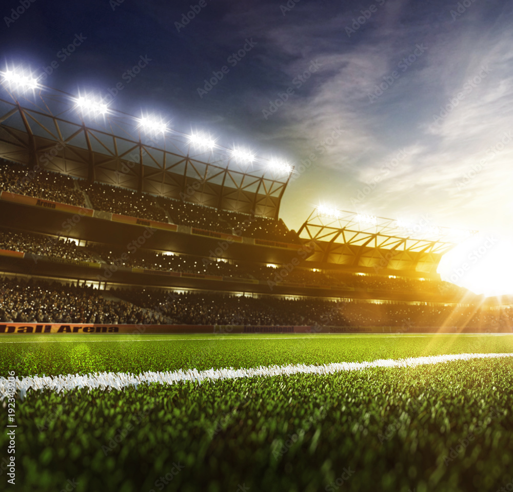 Grand day sport arena background Stock Illustration | Adobe Stock