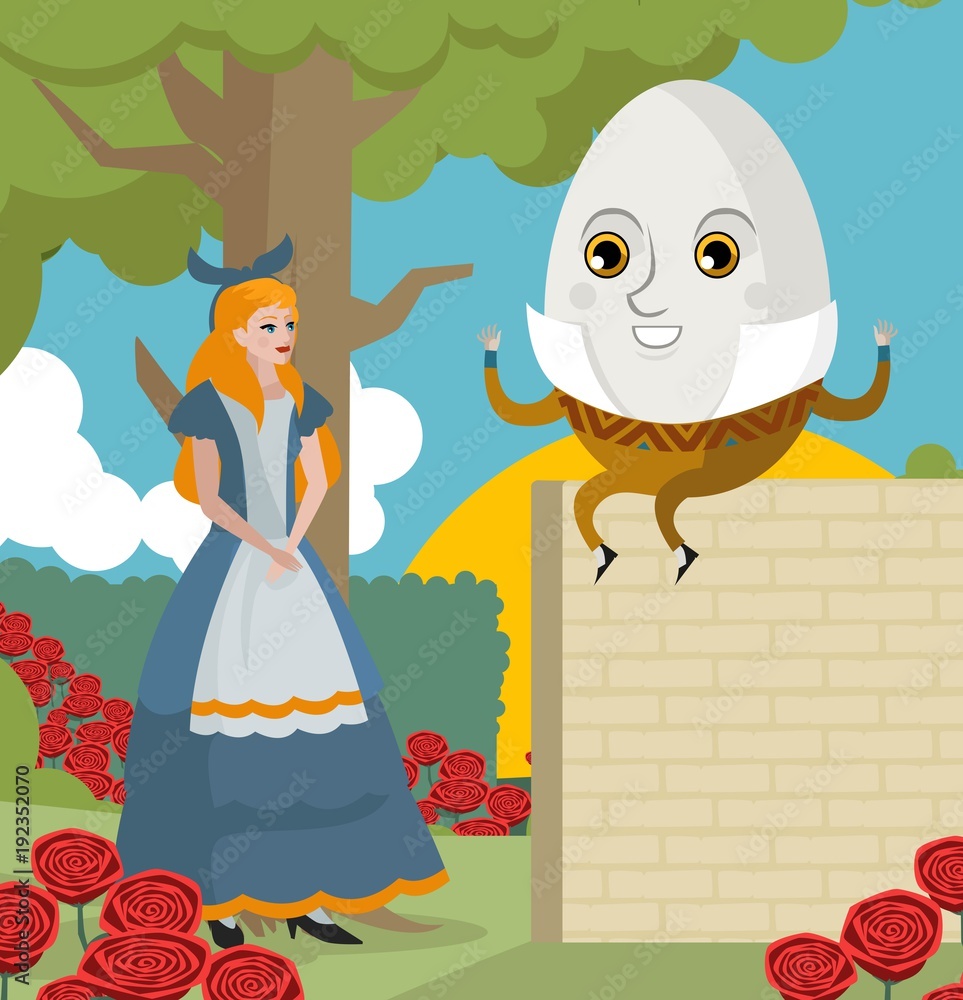 humpty dumpty cute egg Stock Vector | Adobe Stock