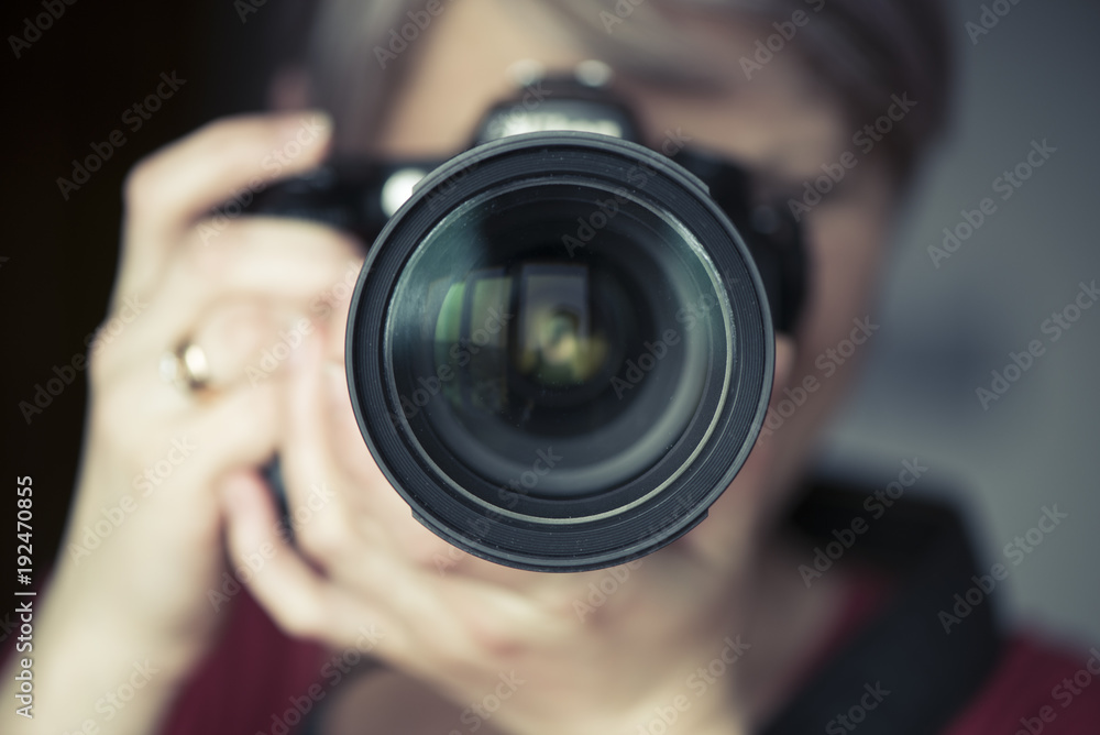 Camera Lens Reflection