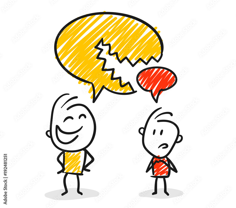 Strichfiguren / Strichmännchen: Argument, Unterbrechen ...