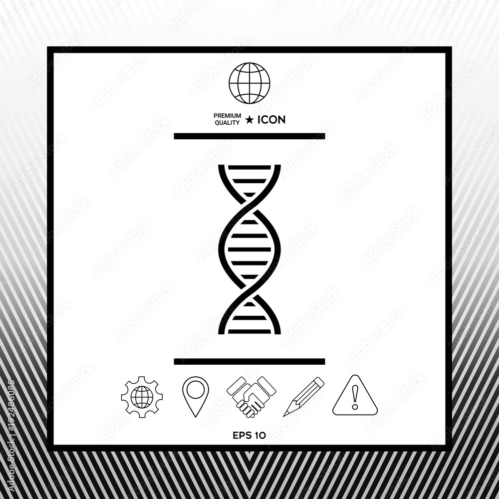 DNA symbol icon Stock Vector | Adobe Stock