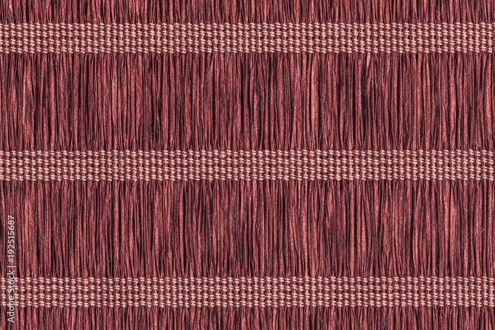 Maroon Red Plaited Interlaced Paper Parchment Place Mat Rustic Coarse ...