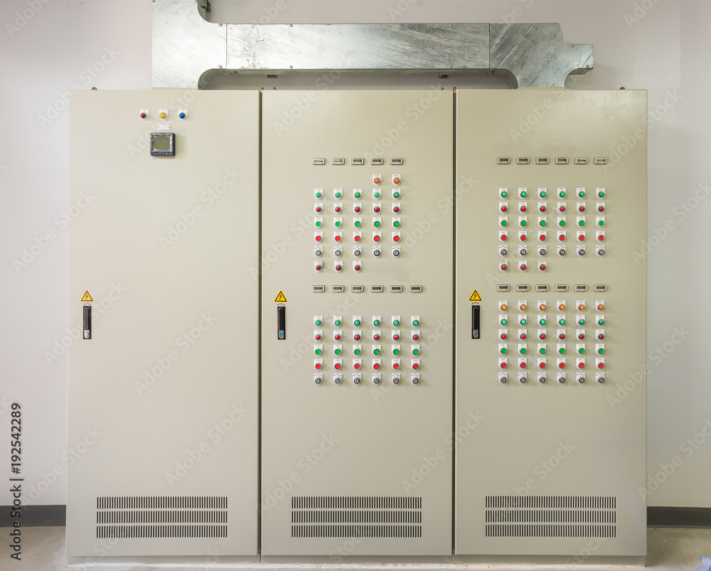 Electrical switchgear room,Industrial electrical switch panel. Stock ...