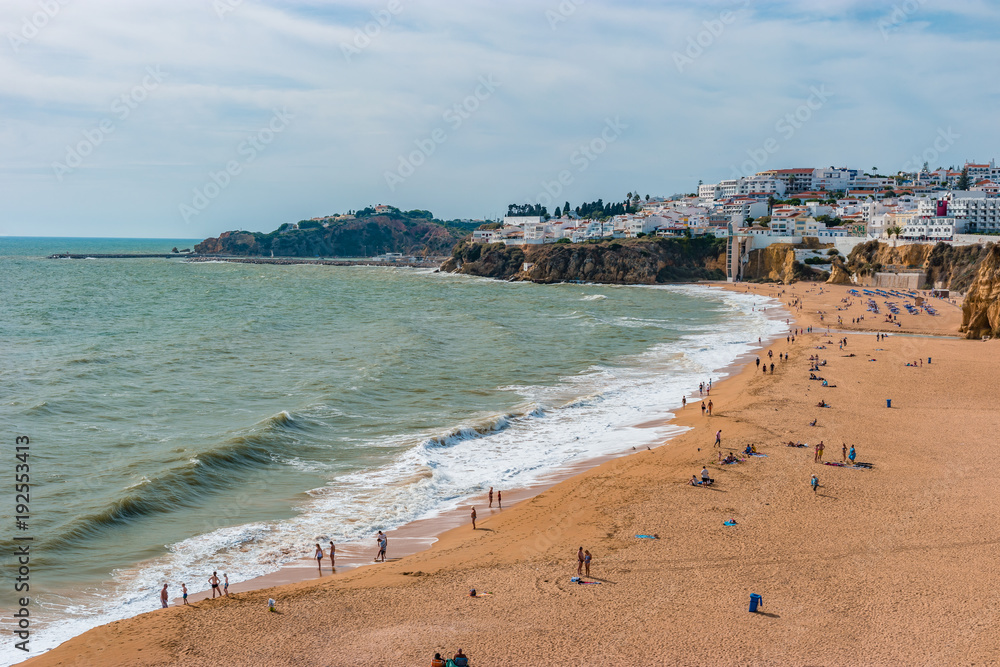 Albufeira beach Portugal Algarve Stock Photo | Adobe Stock