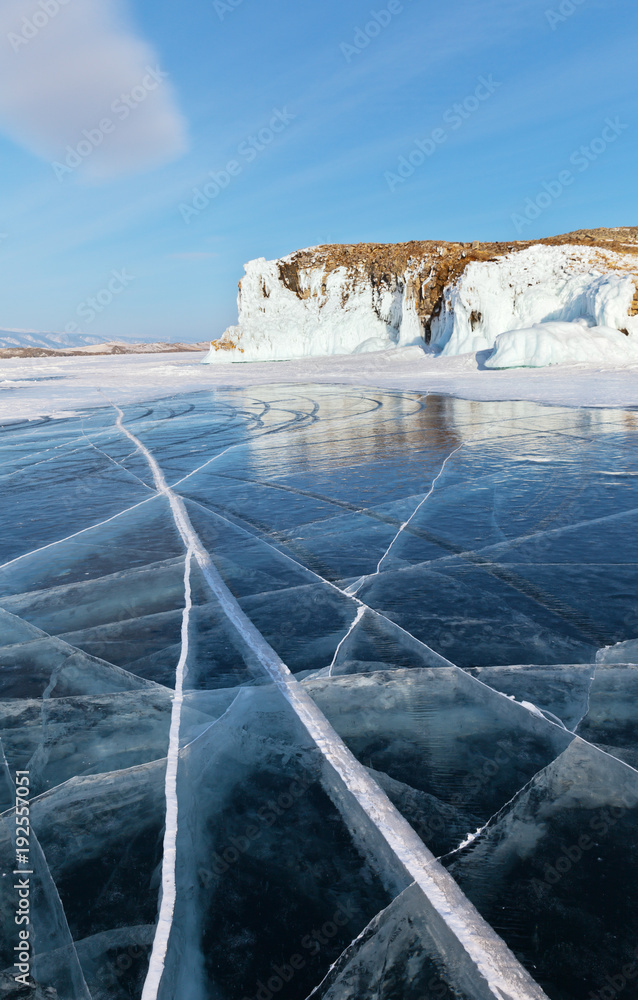 Frozen Icey Lake