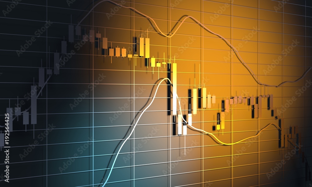 Forex candlestick pattern. Trading chart concept. Financial market ...