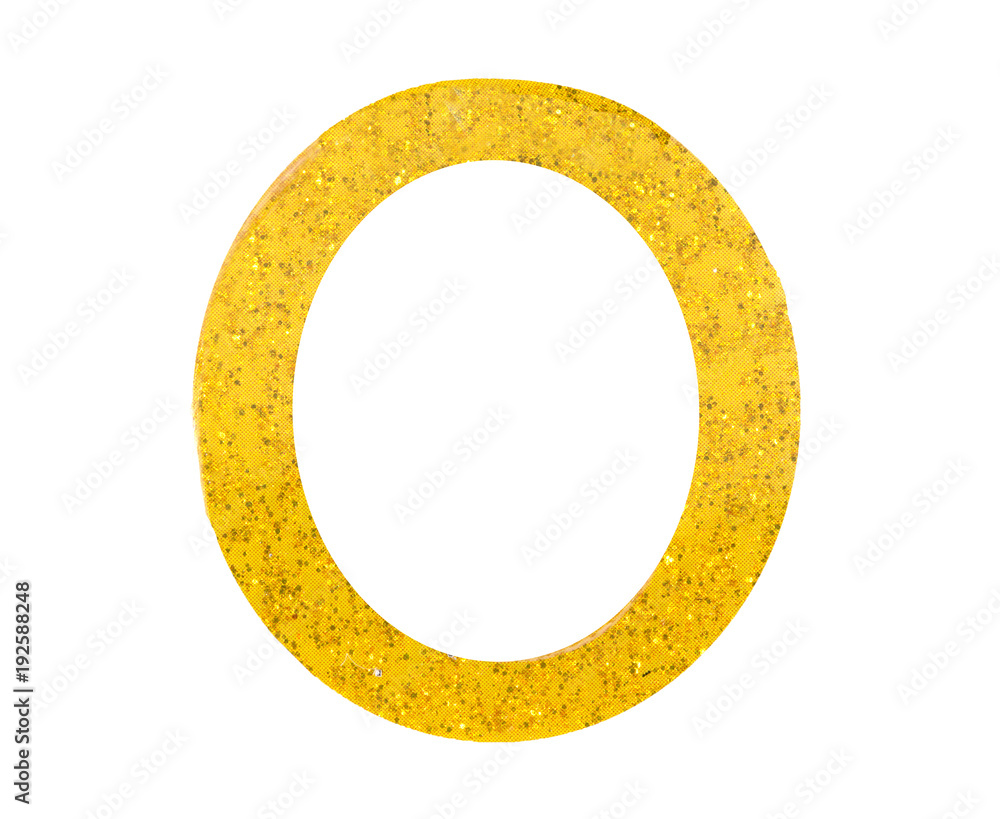 Letter O alphabet symbol, English Letter, English alphabet from yellow ...