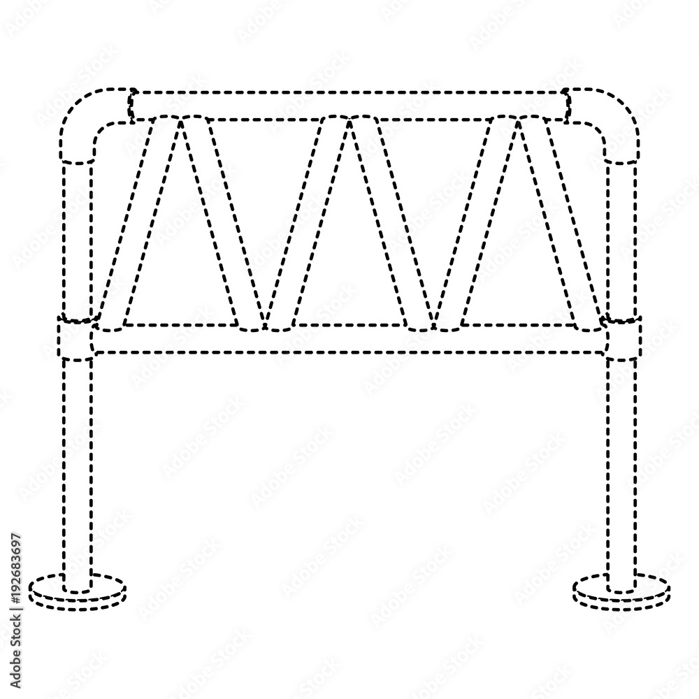 construction fence isolated icon vector illustration design Stock ...