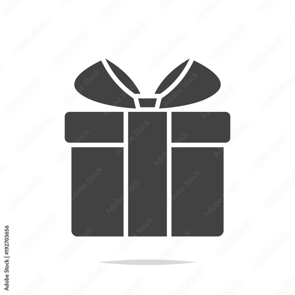 Gift box icon vector isolated Stock Vector | Adobe Stock
