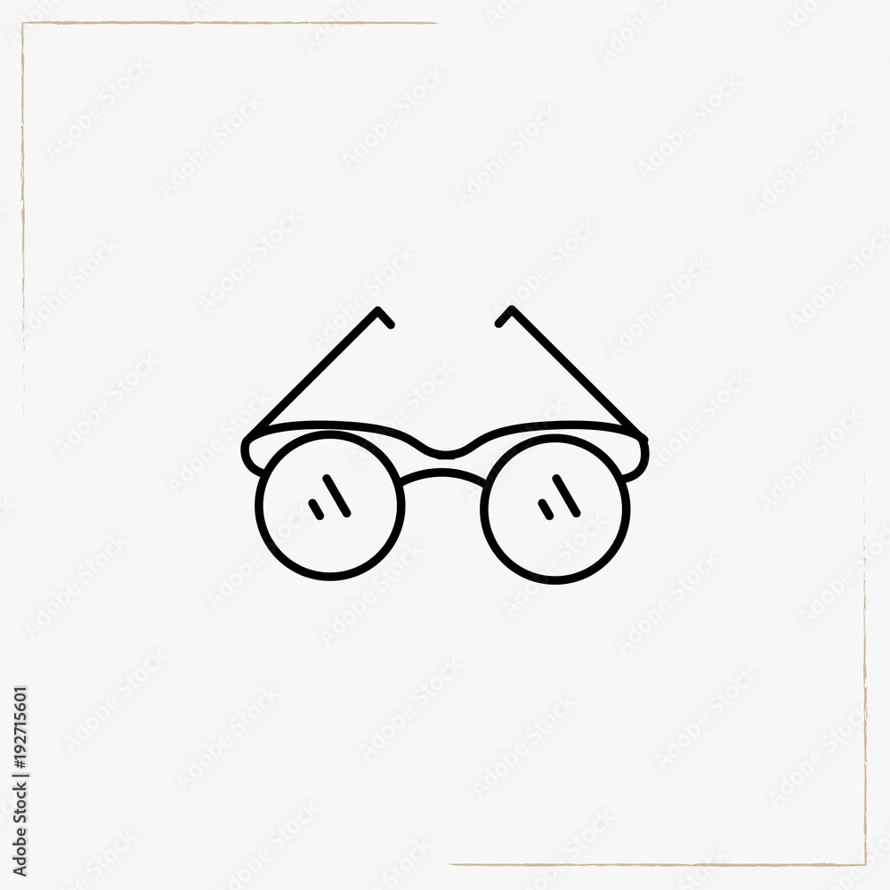spectacle line icon Stock Vector | Adobe Stock