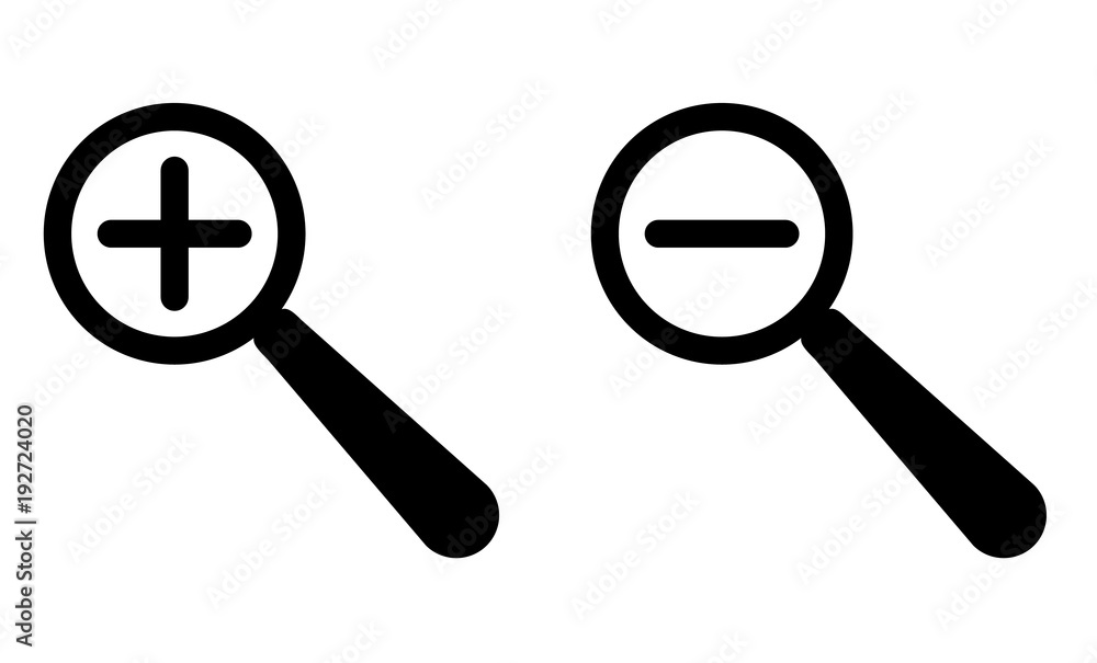 zoom icon on white background. zoom sign. flat style. zoom in and zoom ...