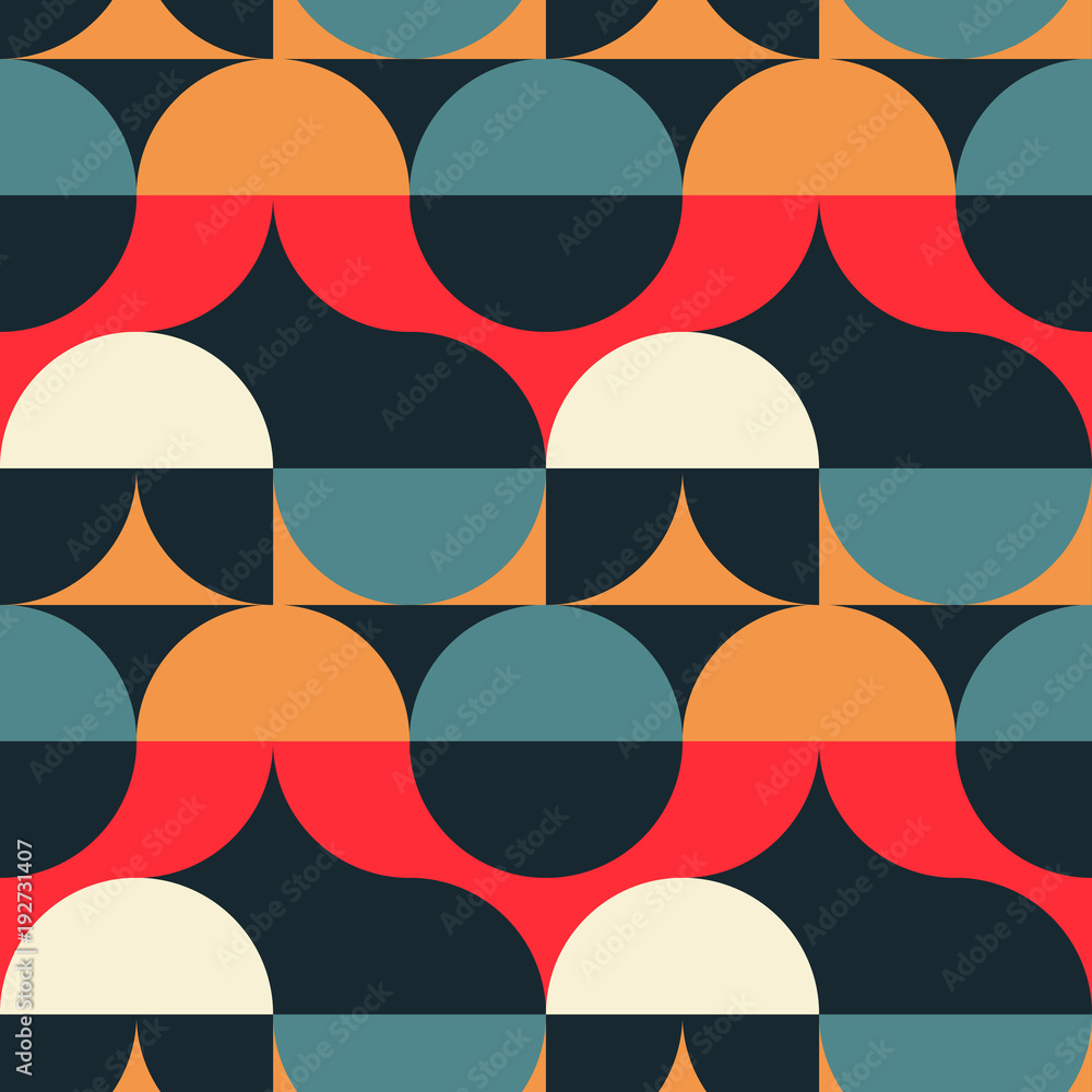 Circles illusion seamless pattern. For print, fashion design, wrapping ...