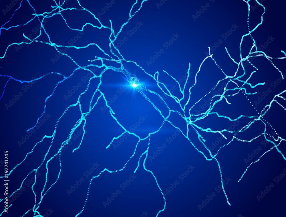 Neuroni, sinapsi, rete neurale, cervello, circuito di neuroni, malattie ...