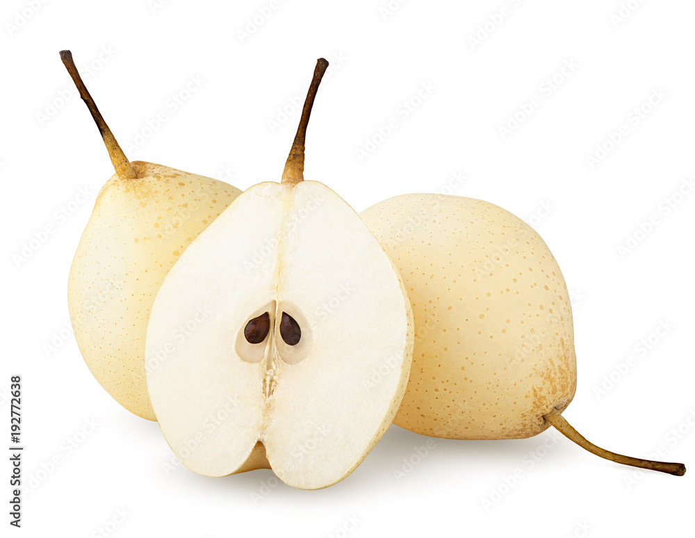 pears isolated on white background, clipping path, full depth of field ...