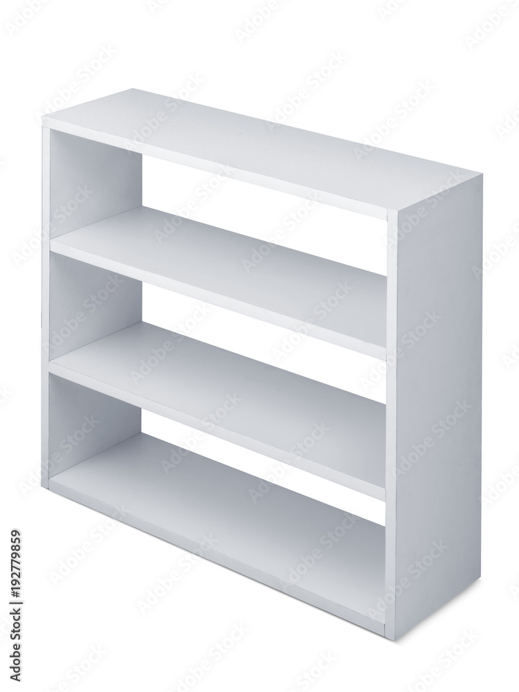 Empty Black Bookshelf