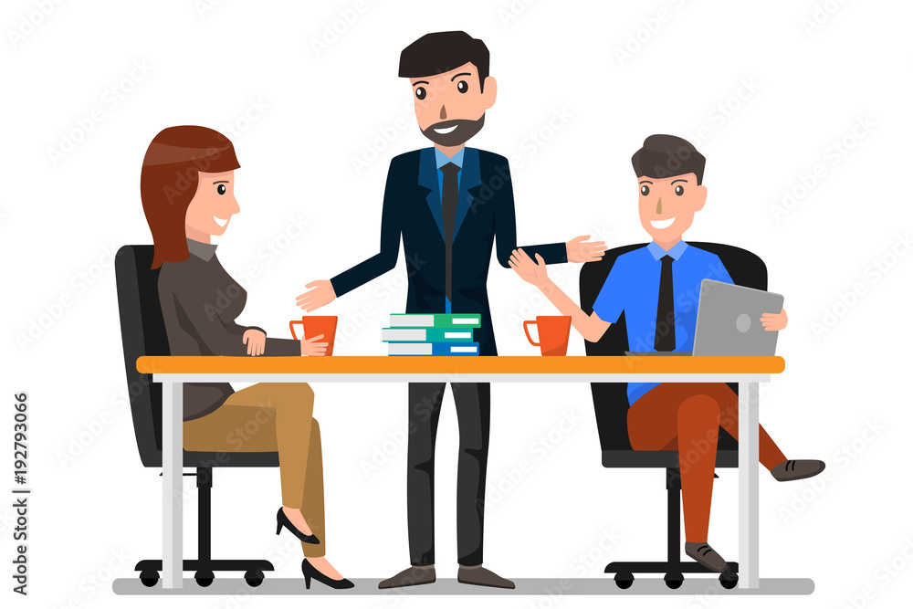 Teamwork and communication between co-workers, friendly environment for ...