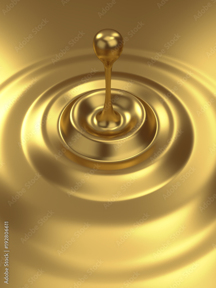 Gold Drop Splash Vertical Background Stock Illustration | Adobe Stock