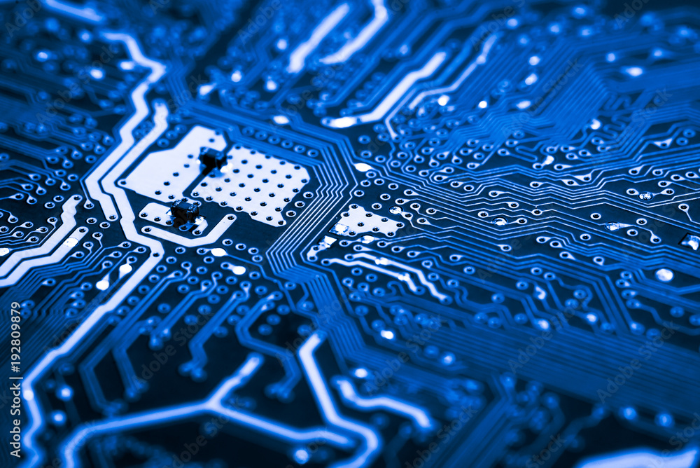 Abstract,close up of Mainboard Electronic computer background. (logic ...