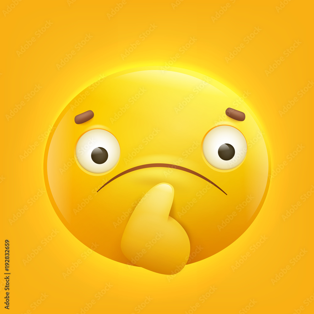 Sad yellow smiley emoji emoticon icon Stock Vector | Adobe Stock