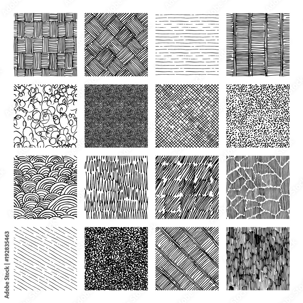 Seamless pattern of rough hatching grunge texture Stock Vector | Adobe ...